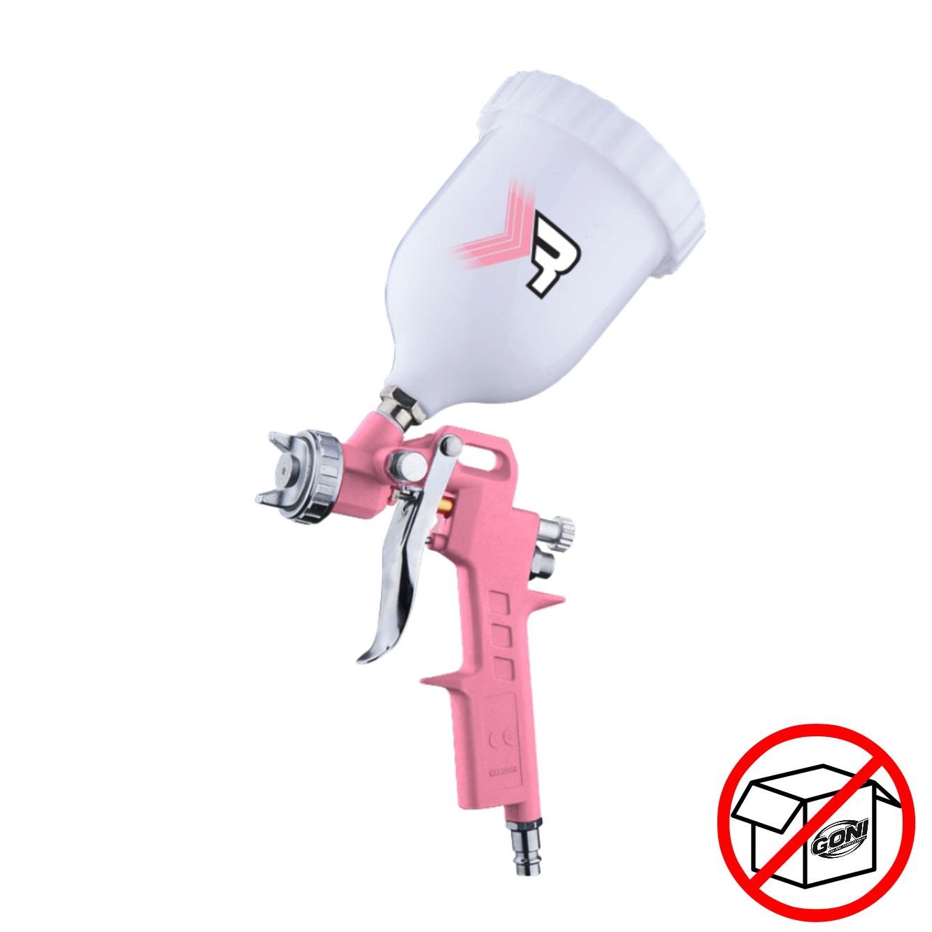 Pistola De Gravedad PINK Con Boquilla De 1 5mm De Flujo Continuo Y No
